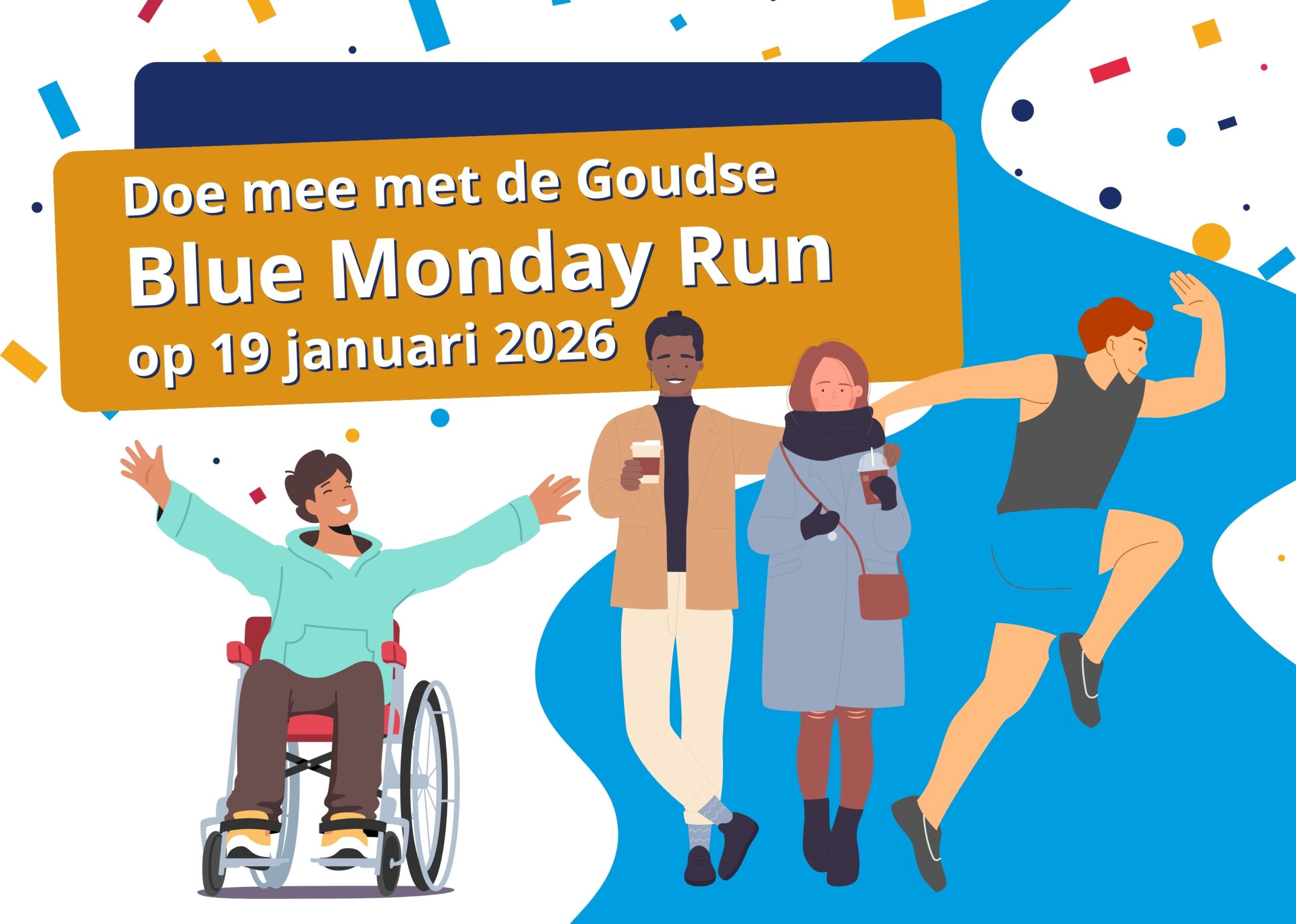 Wij doen mee aan de Goudse Blue Monday Run - Promen